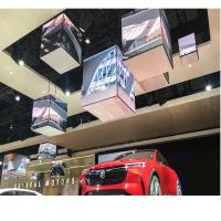 Quality Corner Led Cube Display Indoor Full Color on Pairs 5 Sides P2.5 320*320*320mm for sale