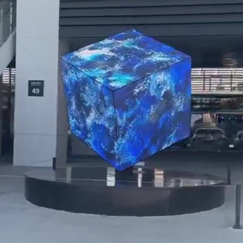 Quality Outdoor Cube LED Screen High Resolution Full Color Advertising Cube Display for sale