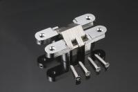 China Stainless Steel Mortise Mount Invisible Hinge 180 Degree Adjustable Internal Door Hinges for sale