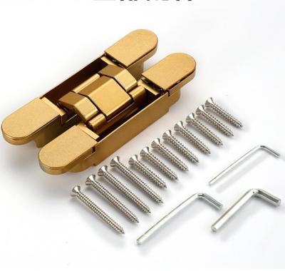 Cina Satin Nickel Dimensioni Multiplici Merletti Nascosti Regolabili 3D Per Porte Pesanti in vendita