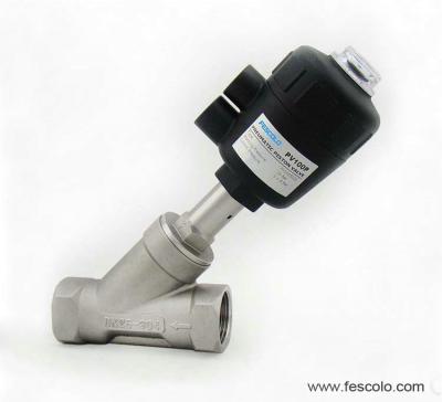 China PV100 Series Female Thread Ends Angle Seat Valve for sale