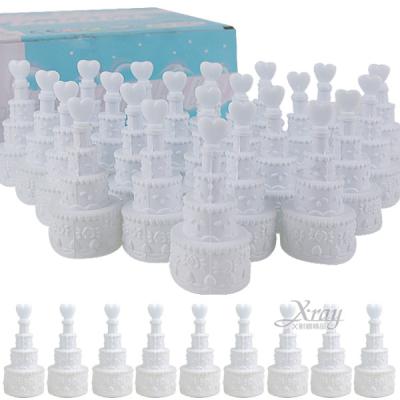 China Small wedding cake shape wedding soap bubbles for sale