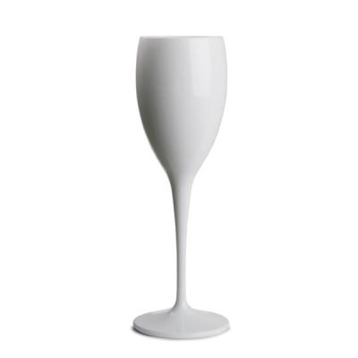 China 130mL plastic white champagne glasses for sale
