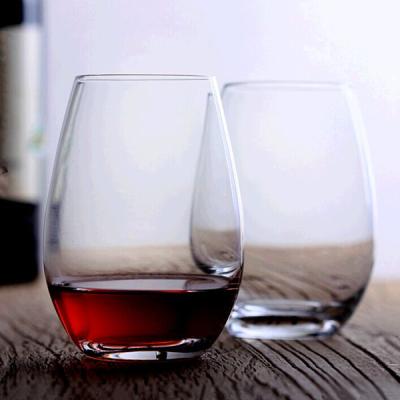 China Clear Plastic Stemless Wine Glasses BPA Free for sale
