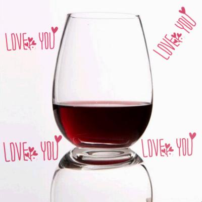 China Unbreakable Wine Glasses - 100% Tritan Shatterproof Plastic Wine Glasses with Smooth Rim for sale