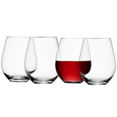 China High Quality Unbreakable Wine Glasses - 100% Tritan - Shatterproof, Reusable, Dishwasher Safe (Set of 4 Stemless) for sale