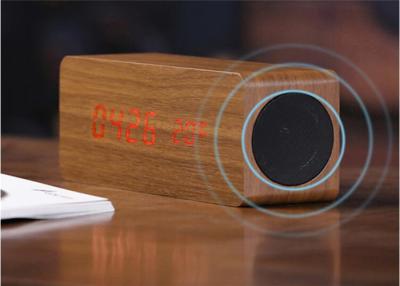China Home & outdoor Portable Wooden Speaker With Super Bass Sound LED display for sale