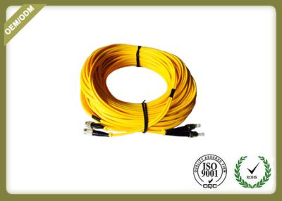 China ST To FC Fiber Patch Cable , Duplex Single Mode Fiber Jumpers Customerized Color for sale