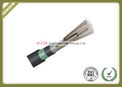 Outdoor Buried Loose Tube Armored Fiber Optic Cable With PE Inner And Outer Jacket