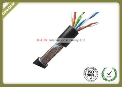 Cina Cavo di collegamenti impermeabile 1000ft all'aperto del cavo a fibre ottiche Cat5e SFTP della rete per la comunicazione in vendita