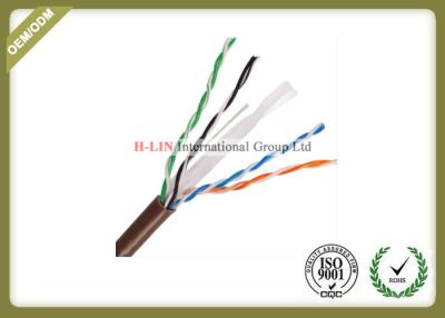China Network Optical Ethernet Cable , Cat6A UTP Cable Pure Copper 0.57mm Conductor for sale