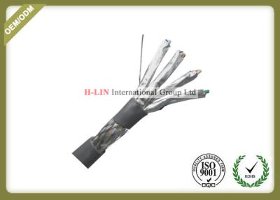 China Cat6A FTP PVC 0.57mm Network Fiber Optic Ethernet Cable With CCA Conductor for sale