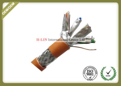 China Indoor Cat6A SFTP Cable Bare Copper With Drain Wire For Data Video Signal Transmission for sale