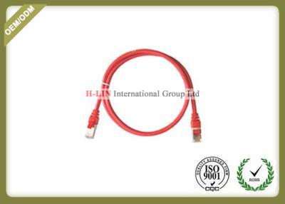 China STP 24AWG RJ45 Cat5e Ethernet Patch Cable with Color Boot 1m for sale