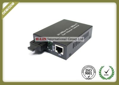 China 1000M Fiber Optic Media Converter Single Mode Dual Fiber With Transmission 20~100km for sale