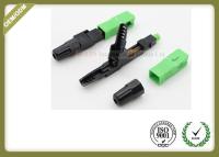 China SC Singlemode UPC APC Fast Fiber Optic Connector 0.2dB Insertion Loss FTTH for sale