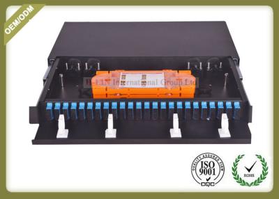 China 48 Core 1U Slidable Fiber Optic Patch Panel ODF for SC Adapter Port for sale