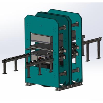 China Cuadro de bajo coste Prensa de vulcanización hidráulica Bajo consumo de energía en venta