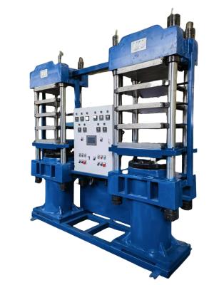 China Double Station Rubber Sealing Ring Vulcanizer With Automatic PLC Control Automatic Mold Opening And Electrical/ Oil/ Steam Heating for sale