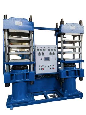 China Double Station Rubber Sealing Ring Vulcanizer With Automatic PLC Control Automatic Mold Opening And Electrical/ Oil/ Steam Heating for sale