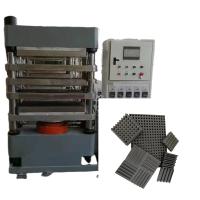 China 1000KN 4-Layer Rubber Cushion Hydraulic Vulcanizing Press with PLC Control for sale