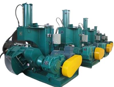 China Máquina amasadora de caucho con sistema de corte y calentamiento eléctrico, capacidad de 9500 KG y 55 L de capacidad de mezcla en venta