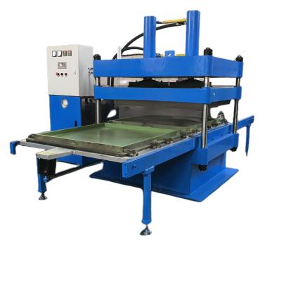 Cina 100T pressione idraulica 1000x1000 piastra piatta vulcanizzante macchina - gomma granulo pavimento piastrelle macchina in vendita