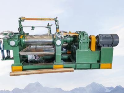 中国 電気制御距離調整 ストックブレンドでゴム複合 / ゴム混合用用2ロールミール 販売のため