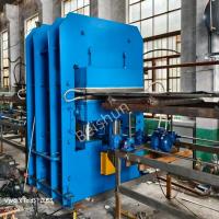 China 500 Ton Frame Type Rubber Vulcanizing Press Machine with PLC Control and Electric Heating for sale