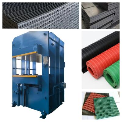 China Semi-automatic Rubber Frame Vulcanizing Machine with 500-ton Clamping Force for Rubber Anti-slip Mats and Shock-absorbing Mat Manufacturing for sale