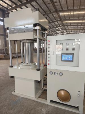 China 600×600mm Hot Plate 100ton Clamping Force Rubber Vulcanizing Press Machine With PLC Control System For Making Rubber Blocks for sale