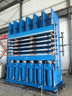 China 800-ton Clamping Force, 5-Layer Vulcanizing Press For Pre-cured Tire Treads for sale