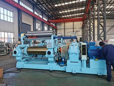 China 16''Automatic Rubber Blending Open Mixing Mill / With Hard-faced Rollers / High-horsepower Motor for sale