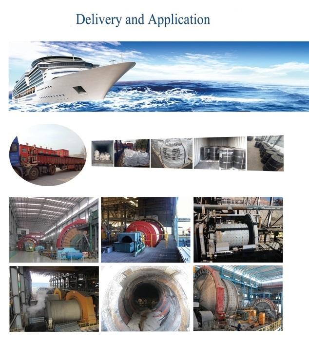 high hardness skew rolling steel cylpebs for ball mill