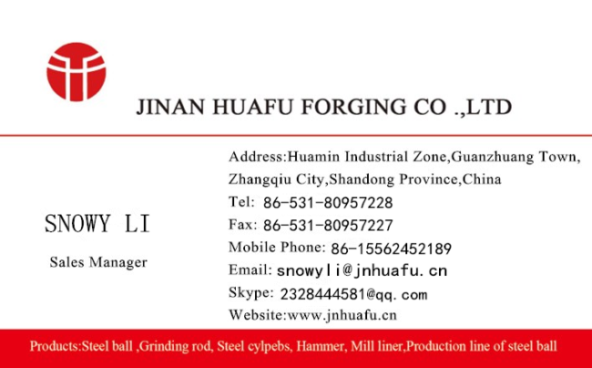 high hardness skew rolling steel cylpebs for ball mill
