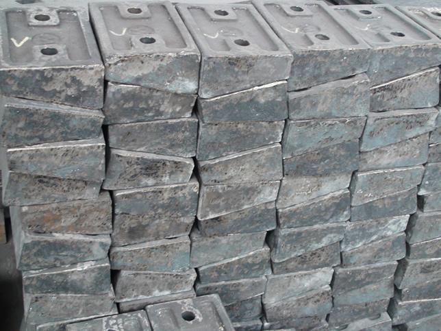 Casting alloy steel mill liners for cement ball mill