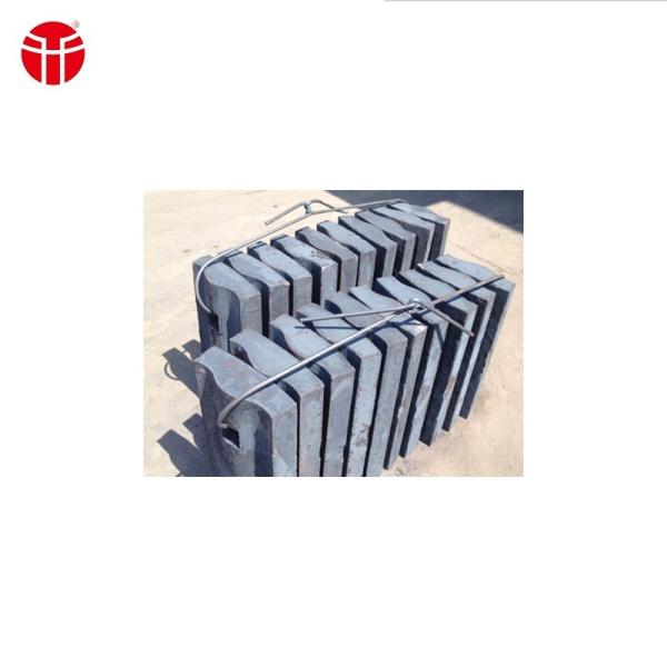 Quality Mn13Cr2 alloy steel mill liners for ball mill for sale