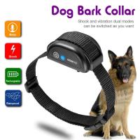 China Personalized Voice Dog Bark Collar 5 Level Adjustable Static Shock Sensitivity for Small Medium Dogs for sale