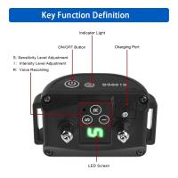 China Personalized Voice Dog Bark Collar 5 Level Adjustable Static Shock Sensitivity for Small Medium Dogs for sale