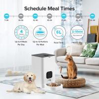 China 4L Smart Cat Feeder APP Programmable Timed Pet Feeder with Voice Recording Dual Power Backup for sale