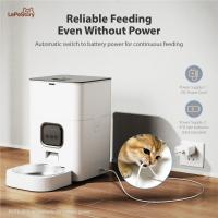 China 4L Smart Cat Feeder APP Programmable Timed Pet Feeder with Voice Recording Dual Power Backup for sale