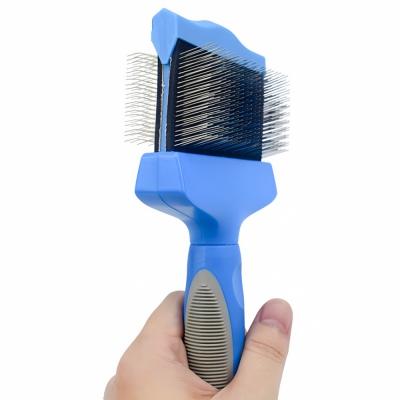 China Hair Removal Pet Cleaning Tool Cat Dog Grooming Brush For Local Combing Neck Hair for sale