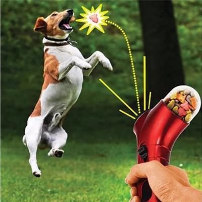 China Durable ABS Pet Snack Launcher Interactive Dog Training Treat Dispenser for sale