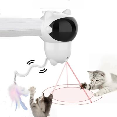 China LED Laser Indoor Smart Pet Toy Automatic Interactive Cat Toys With 1800MAH Battery for sale