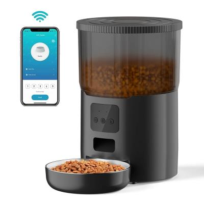 China Programmable Smart Dog Food Dispenser 4L Automatic Cat Feeder With Timer for sale