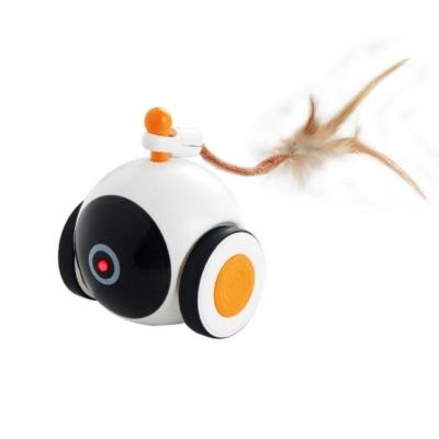China Automatic Rolling Smart Cat Toy Ball Interactive Electric Remote Control Car Cat Toy for sale