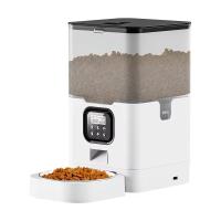 China Plastic 4L Smart Feed Automatic Pet Feeder with 6 Buttons Dual Meal Precise Portion for sale