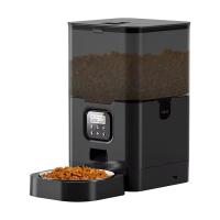 China 4L Auto Smart Pet Feeder with 6 Buttons Dual Meal Setup Precise Portion Control 1-50g for sale