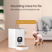 China 4L Auto Smart Pet Feeder with 6 Buttons Dual Meal Setup Precise Portion Control 1-50g for sale
