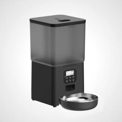 China Smart Pet Food Dispenser 6L Automatic Dog And Cat Feeder With WIFI Timing Function for sale